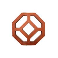 China Garden Facade Exterior Terracotta Hollow Bricks Red Wall Breeze Blocks for sale