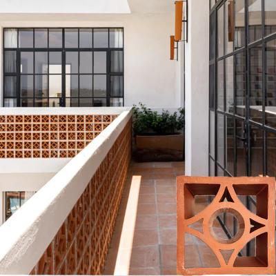 China Garden Decorative Hollow Bricks Wall Clay Breeze Blocks For Fences for sale