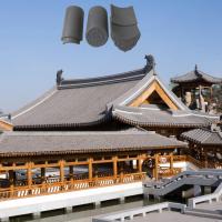 China Clay Japanese Roof Tiles Commercial Reconstructing Traditional House Temple for sale