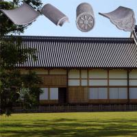 China Architecture Garden Pagoda Japanese Roof Tile Commercial Grey Clay Soundproof for sale