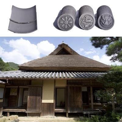 China Traditional Japanese Shingles Building Roofing Royal Antique Tiles Fire Resistant for sale