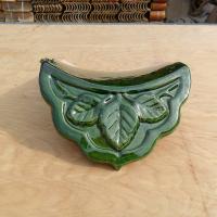 China Water Resistant Asian Style Roof Tiles Customized Leaf Pattern For Garden Pavilion for sale