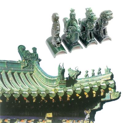 China Dragon Beast Chinese Roof Ridge Decorations Glazed Colorful Finial For Roofing Handmade for sale