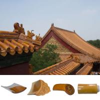 China Dragon Chinese Glazed Tiles Ornaments For Temple Garden House Decoration for sale