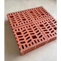 China Building Decoration Hollowed Decorative Terracotta Bricks Red Clay Breeze Blocks For Wall for sale