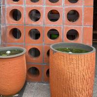 China Handmade Terracotta Breeze Blocks For Facades Partitions Screens for sale