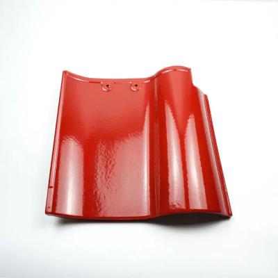 China Interlocking Spanish Clay Roof Tile Solid Building Material Outside Wall Customized for sale
