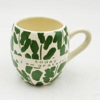 China Custom Design Simple Creative Ceramic Cups With Handle Water Cup Milk Breakfast Cereal Mug for sale