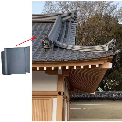 China Authentic Japanese Clay Roof Tiles For Traditional Temples And Shrines for sale