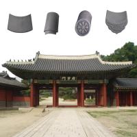 China Clay Material Grey Japanese Roof Tiles Produced With Traditional Handmade Techniques for sale