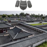 China Chinese Grey Clay Roof Tile Durable Weather Resistant For Traditional Roofs Modern Roofing Design for sale