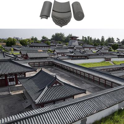 China Chinese Grey Clay Roof Tile Durable Weather Resistant For Traditional Roofs Modern Roofing Design for sale