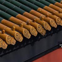 China Chinese Glazed Roof Tile High Gloss Green Ceramic Material Finish Ideal For Temples And Shrin for sale