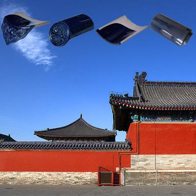 China Chinese Glazed Roof Tile Glossy Blue High Durability For Traditional And Modern Homes Construction Material for sale