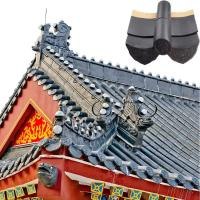 China Construction Projects Antique Old Chinese Roof Tile Glazed Ceramic Roofing Tiles Material for sale