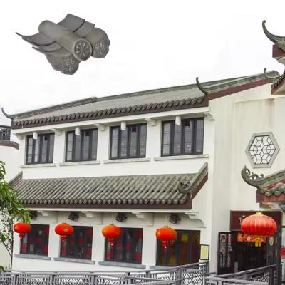 China Chinese Tea House Roof Tile Sushi Residence Restaurant Decorative Roof Clay Material Tile for sale