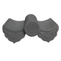 China China Style Garden Temple Building Materials Chinese Ancient Unglazed Clay Roof Tiles for sale