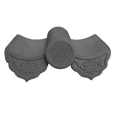 China China Style Garden Temple Building Materials Chinese Ancient Unglazed Clay Roof Tiles for sale