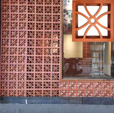 China Construction Material Ventilated Block For Wall Decorative Terracotta Brick Hollow for sale
