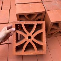 China Artistic Courtyard Exterior Latest Modern Wall Design Clay Hollow Breeze Block Facade Block for sale