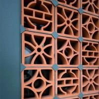 China Firebrick Refractory Lightweight Modern Design Courtyard Exterior Hollow Clay Hollow Terracotta Breeze Block for sale