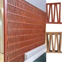 China M Pattern Roman Style Building Wall Veneer Breeze Block Clay Bricks Hollowed Terracotta Decorative Wall Tile for sale