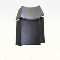 China Construction Materials Japanese Style Smokey Grey Ceramic Roof Tile Japan Buddhist Temple Ceramic Roof Tiles for sale