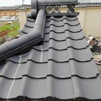 China Artisanal Japanese Ceramic Roofing Tile Insulating Clay Handmade Craftsmanship Enhances Classic Architecture for sale