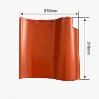 China Spanish Ceramic S Shape Roof Tile Terracotta Red Durable Clay Mediterranean Style Ideal For Residential Roofing Project for sale