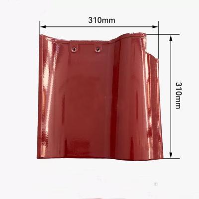China Premium S-Curve Spanish Roof Tile Classic Red High Quality Ceramic Weather Resistant Design Perfect For Traditional Home for sale