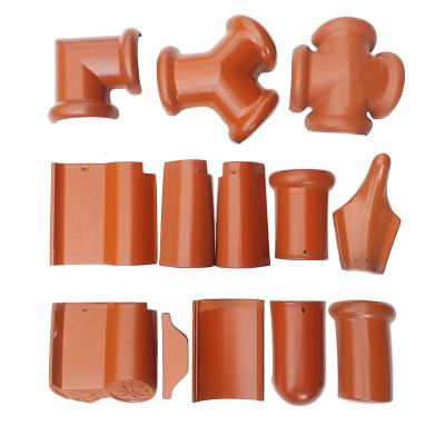 China Clay Roof Tile House Roofing Shingles Ceramic Spanish Mold S Tiles For Sale Chinese Factory for sale