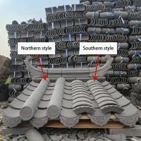 China Chinese Grey Clay Temple Roofing Tile Materials Superior Quality For Long Lasting Protection for sale
