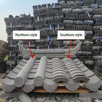 China Chinese Grey Clay Temple Roofing Tile Materials Superior Quality For Long Lasting Protection for sale
