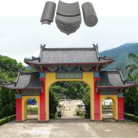 China Durable Matte Grey Clay Roof Tiles Classic China Style With Modern Resilience for sale