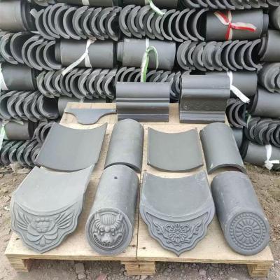 China 10mm Chinese Rustic Grey Clay Roof Shingles Traditional Aesthetics With Modern Strength for sale