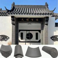 China Gazebo Style Antique Clay Roof Tile For Chinese Garden Building Pergola for sale
