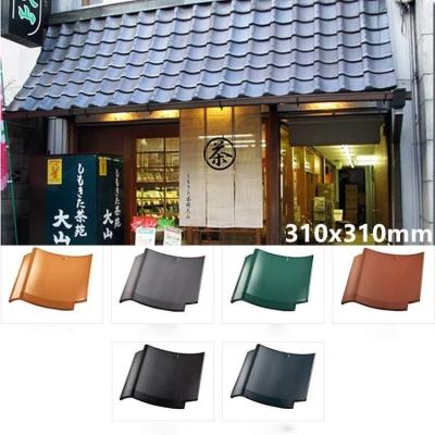 China Premium Japanese Roof Tiles Rectangular Ceramic in Earthy Tones for Elegant Patios for sale