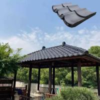 China Japanese Roof Tiles Sangawara Porcelain Glazed for Decorative Outdoor Roofs for sale