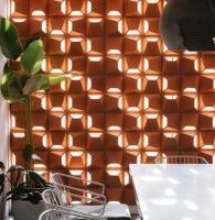 China Hotel Exterior Clinker Ceramic Wall Bricks Decorative Terracotta Screen Breeze Blocks for sale