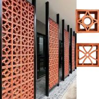 China Terracotta Breeze Block Architecture Wall Decorative Clay Lattice Bricks for sale