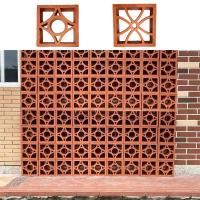 China Hollow Clay Blocks Bloque Breeze Cement Brick Decoration Fence for sale