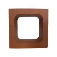 China Terracotta Wall Breeze Blocks Heat Insulation 800 Centigrade Red Brick School Building Decoration Material for sale