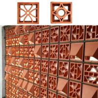 China 1100N Compression Resistance Terracotta Hollow Brick For Decorative Wall Panels In Hotel And School Building for sale