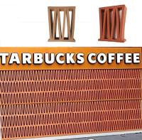 China Matt Surface Sintered Technique Decorative Brick Wall Blocks For Ventilation In Cafe And Chinese Restaurant Interior Design for sale