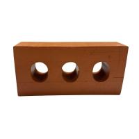 China 800 Centigrade Heat Insulation Terracotta House Build Block Decorative Material Rectangle Hollow Perforated Brick Outside for sale