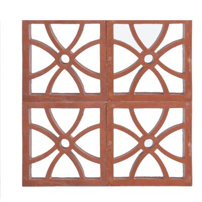 China 800 Centigrade Heat Insulation Hollow Perforated Clay Bricks For Garden Wall Decorative Construction for sale