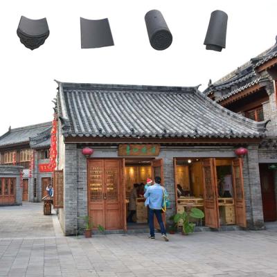 China Traditional Chinese Temple Clay Roofing Tiles Accessories 6% Water Absorption For Traditional Building Material for sale