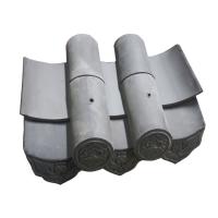 China Traditional Chinese Temple Clay Roofing Tiles Accessories 6% Water Absorption For Traditional Building Material for sale