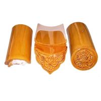 China 180*180 Chinese Temple Arch Gate Retro Style Faux Ceramic Clay Roof Tiles For Concrete Structure for sale