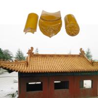China Handmade Sintered Japanese Buddhist Temple Roof Traditional Chinese Ceramic Tiles for sale